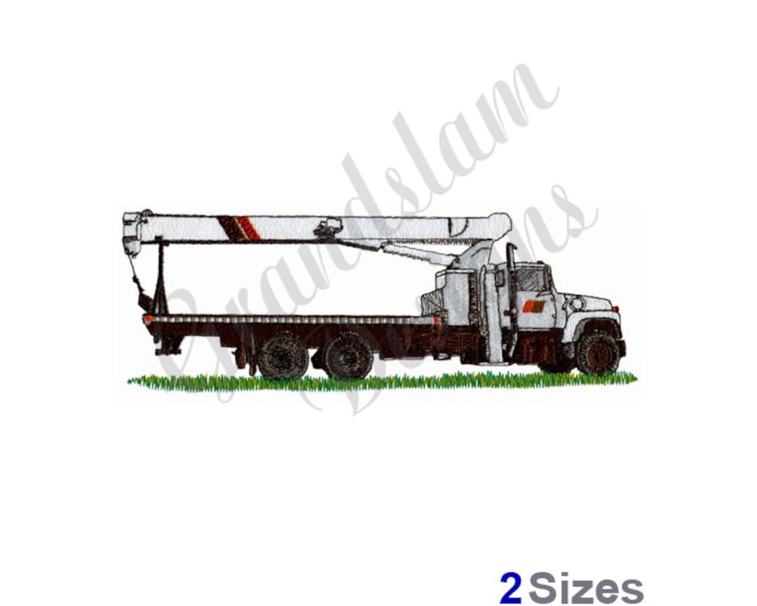 Telescoping Crane Truck - Machine Embroidery Design, Embroidery Designs ...