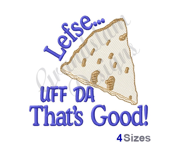 Norwegian Lefse Flatbread - Machine Embroidery Design, Embroidery ...