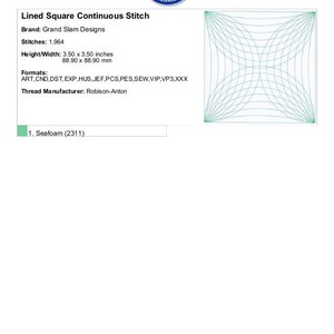 Lined Square Quilt Block -machine Embroidery Design, Embroidery Designs ...