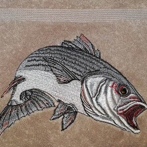 Kiss My Striped Bass - Machine Embroidery Design, Embroidery Designs ...