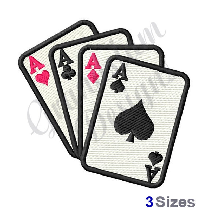 Playing Card Embroidery - Etsy