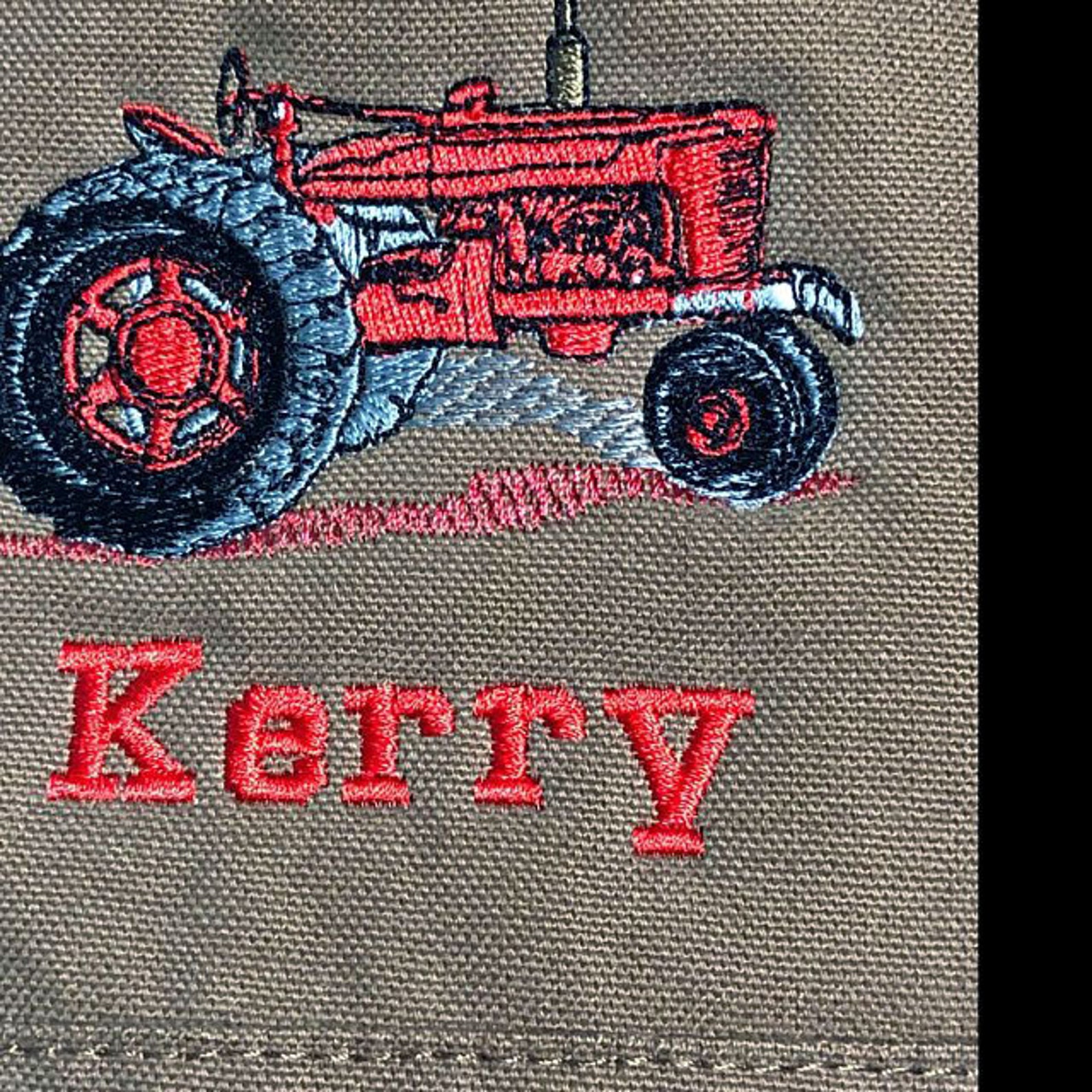 Red Tractor Machine Embroidery Design - Etsy