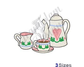 Tea Cup - Machine Embroidery Design, Embroidery Designs, Machine ...
