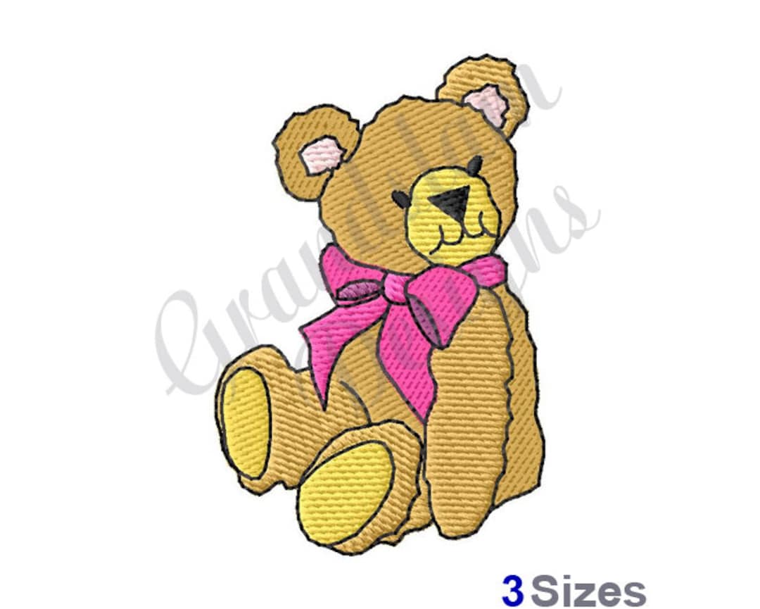 Teddy Bear - Machine Embroidery Design - Etsy