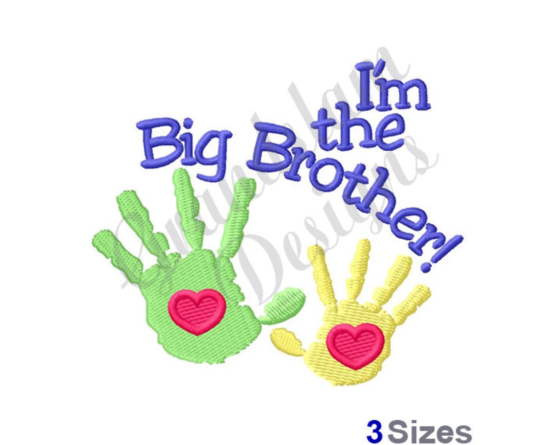 Big Brother - Machine Embroidery Design - Etsy