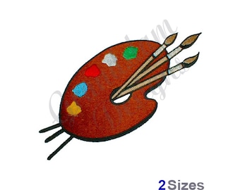 Artist Paint Palette Embroidery Design. Machine Embroidery Design ...