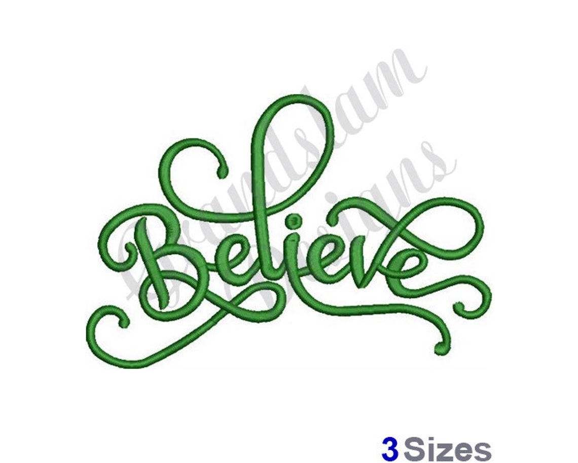 Believe - Machine Embroidery Design, Embroidery Designs, Machine ...