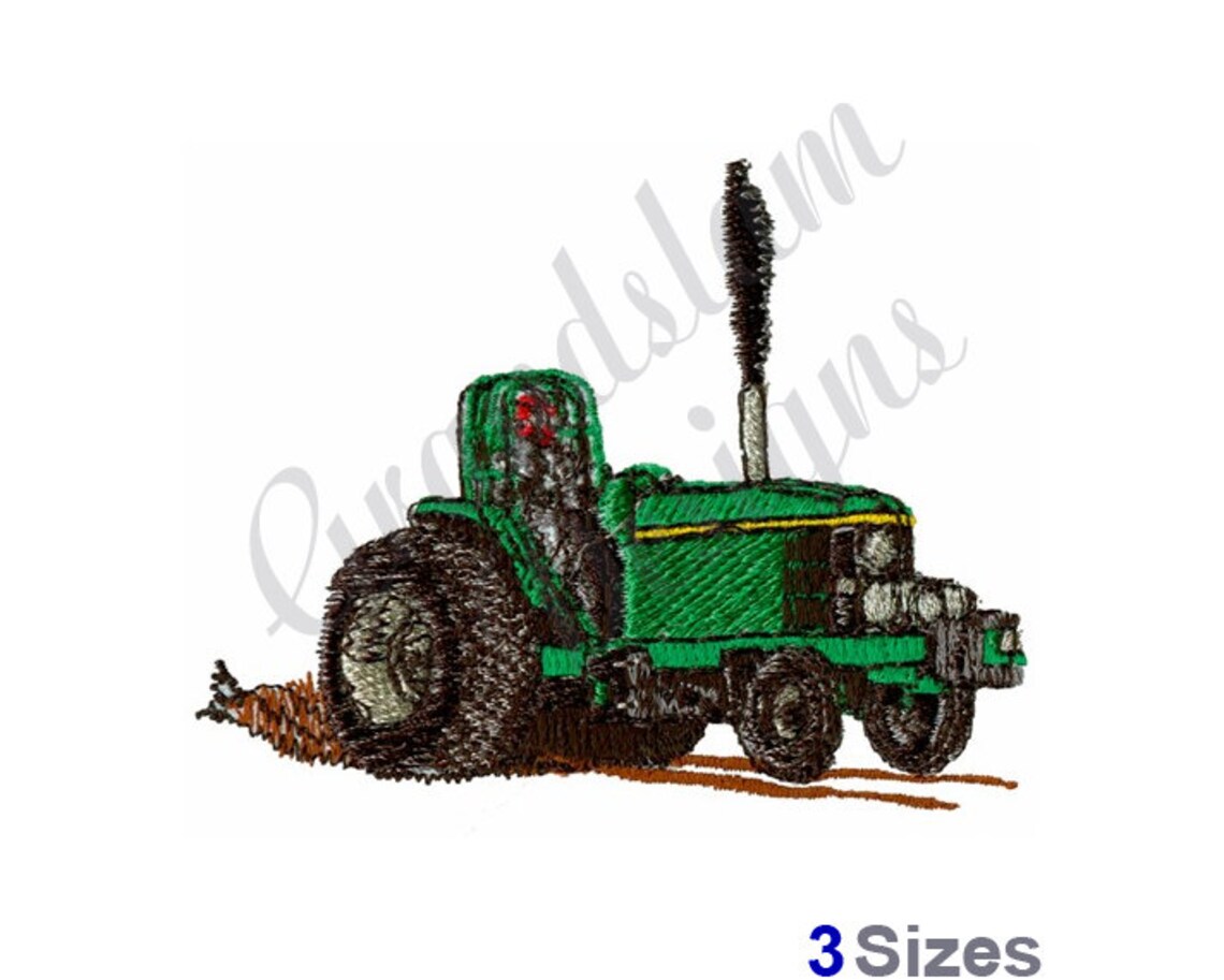 Tractor Pull Racing Machine Embroidery Design | Etsy