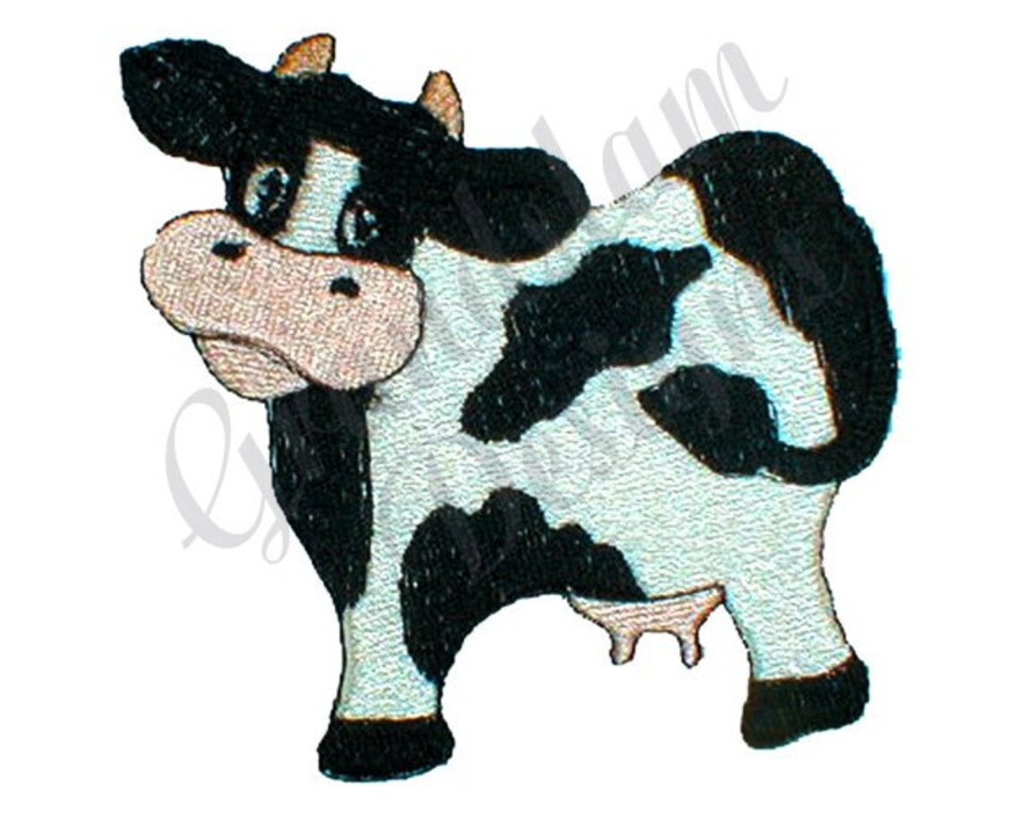 Cow - Machine Embroidery Design - Etsy
