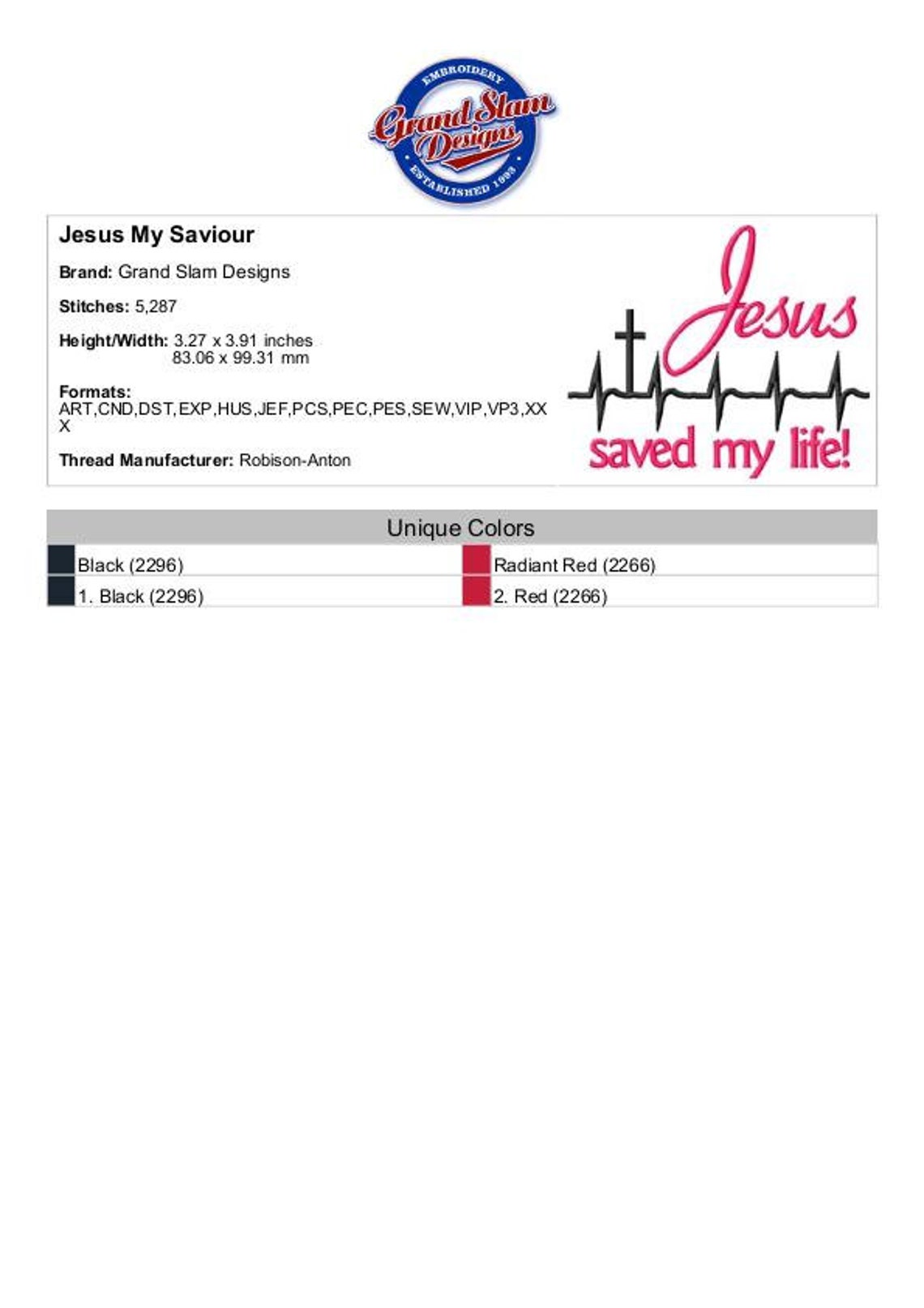 Jesus My Saviour Machine Embroidery Design | Etsy