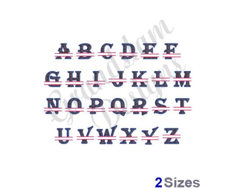 Split Applique Machine Embroidery Font Embroidery Alphabet | Etsy