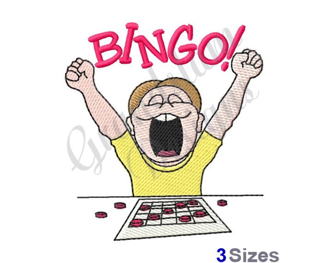 Bingo - Machine Embroidery Design - Etsy