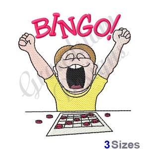 Bingo - Machine Embroidery Design - Etsy