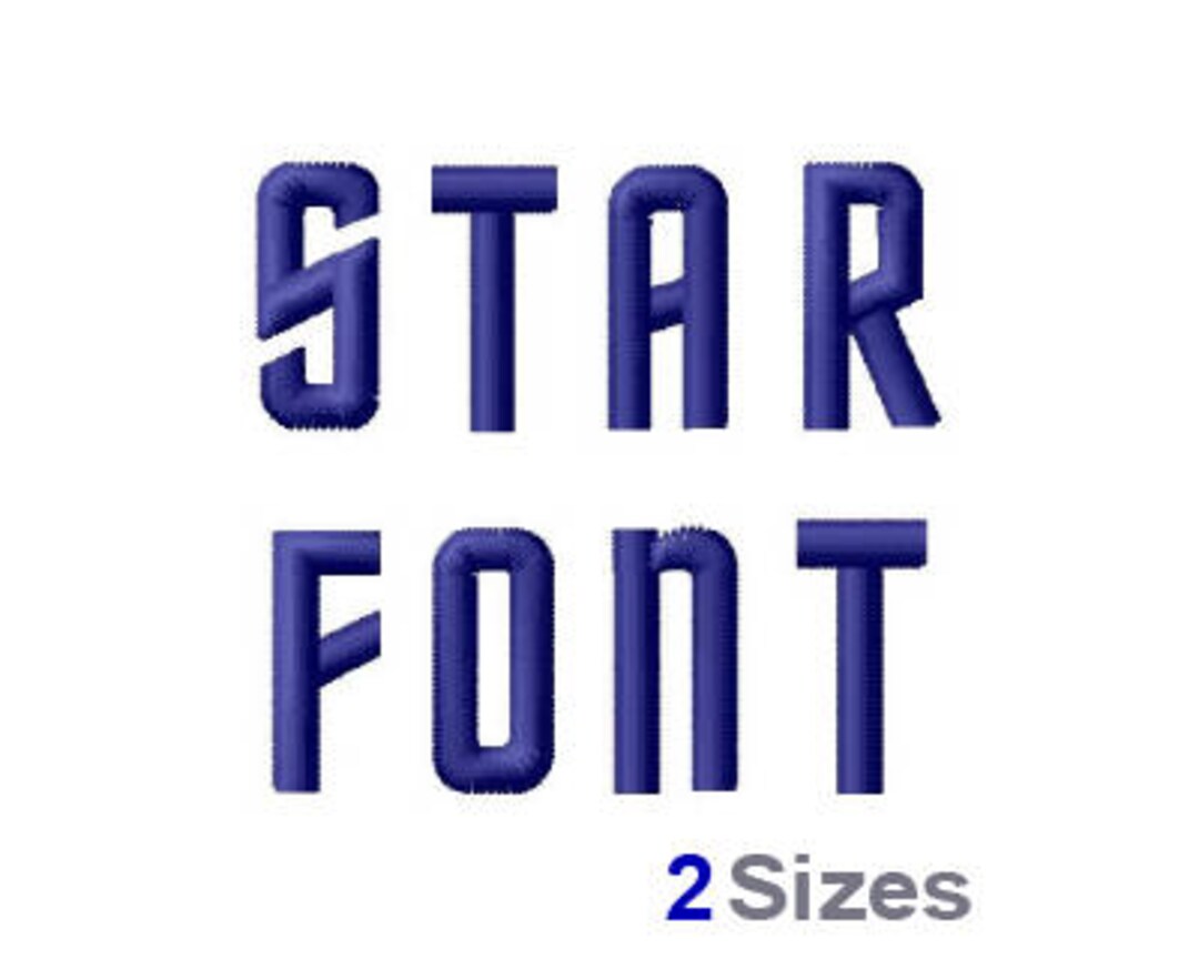 Star Embroidery Font Set - Sweetheart Machine Embroidery Alphabet Font ...