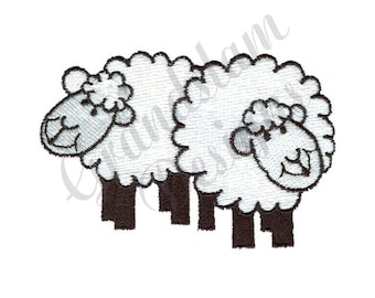 Sheep Outline - Machine Embroidery Design - Etsy