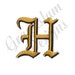 Old English Letter H Machine Embroidery Design - Etsy