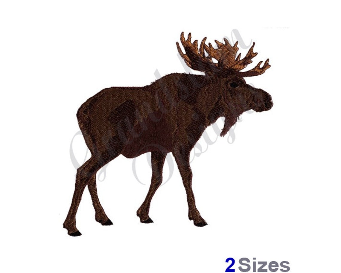 Moose Machine Embroidery Design Embroidery Designs Machine | Etsy