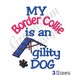 Border Collie Agility Dog-machine Embroidery Design - Etsy