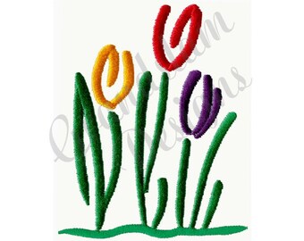 Spring Garden Flowers Machine Embroidery Design Floral - Etsy
