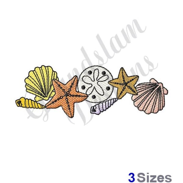 Seashell Embroidery - Etsy