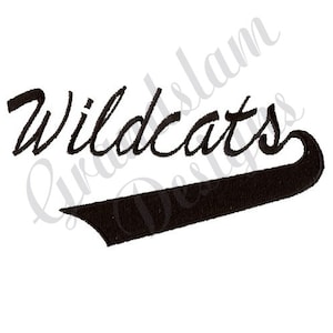 Wildcats Lettering - Machine Embroidery Design - Etsy