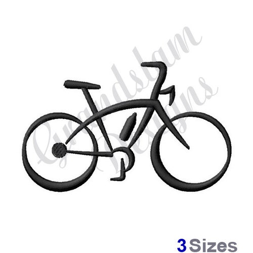 Bicycle Machine Embroidery Design - Etsy