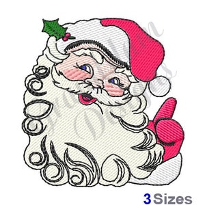 Santa Face - Machine Embroidery Design, Embroidery Designs, Machine ...
