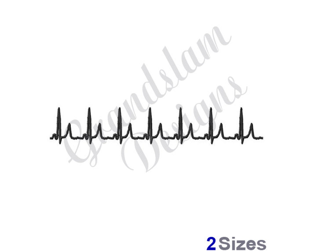 Heartbeat - Machine Embroidery Design, Facemask, Face Cover, Face Mask ...