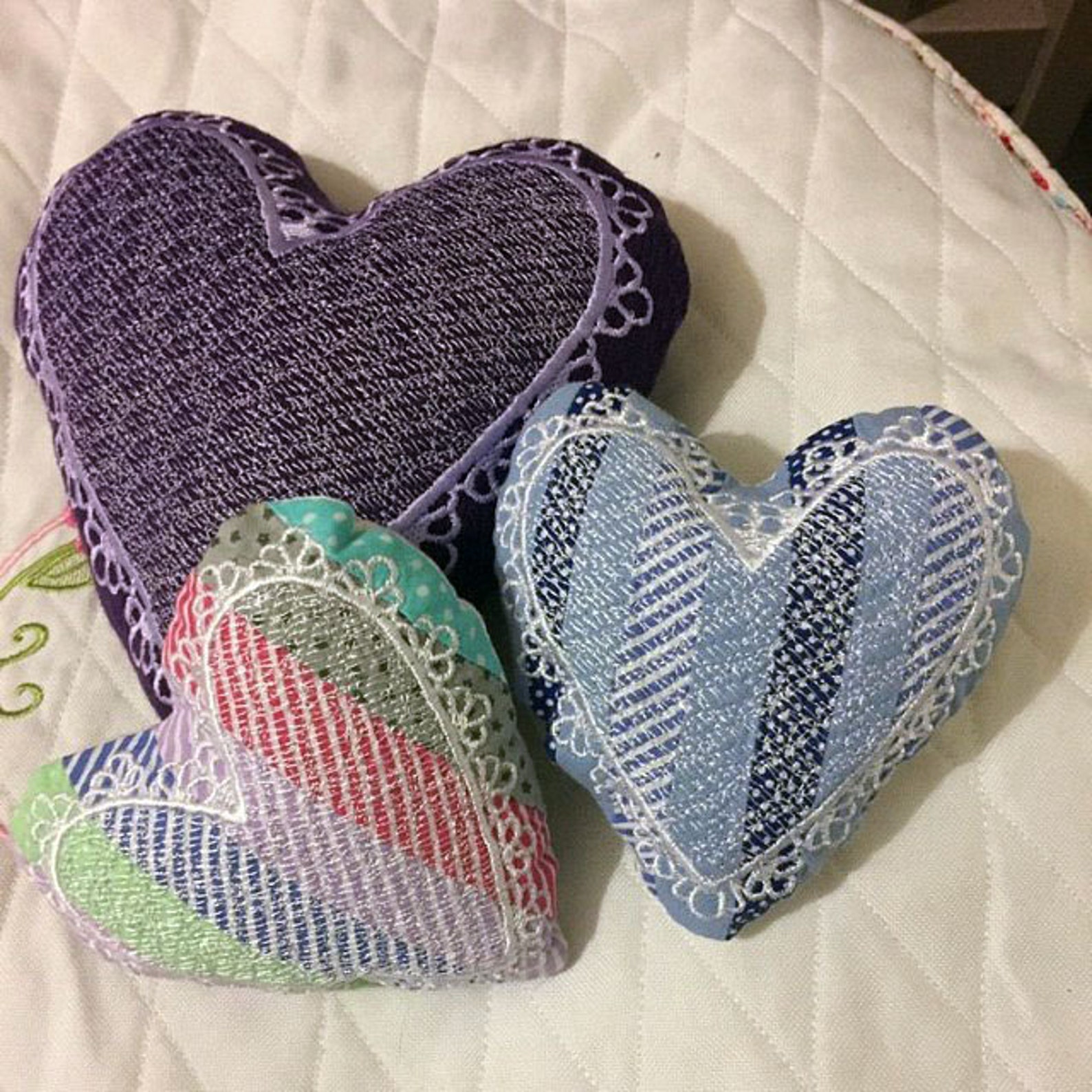 Fsl Lacy Heart Machine Embroidery Design | Etsy