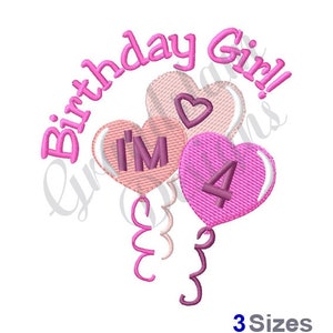 Birthday Girl! - Machine Embroidery Design, Embroidery Designs, Machine ...