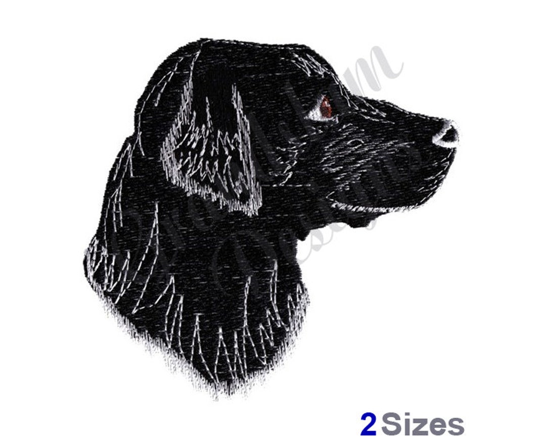 Black Lab Head - Machine Embroidery Design - Etsy