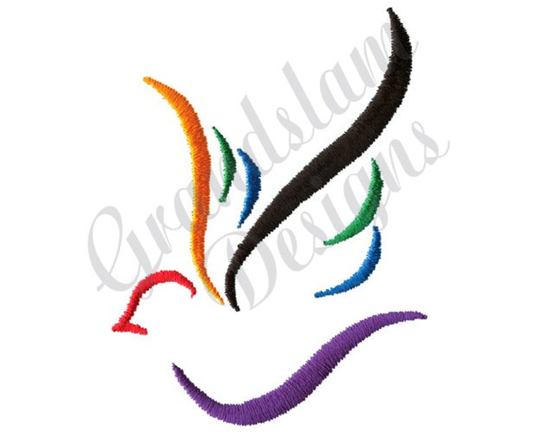 Abstract Dove - Machine Embroidery Design, Embroidery Designs, Machine ...