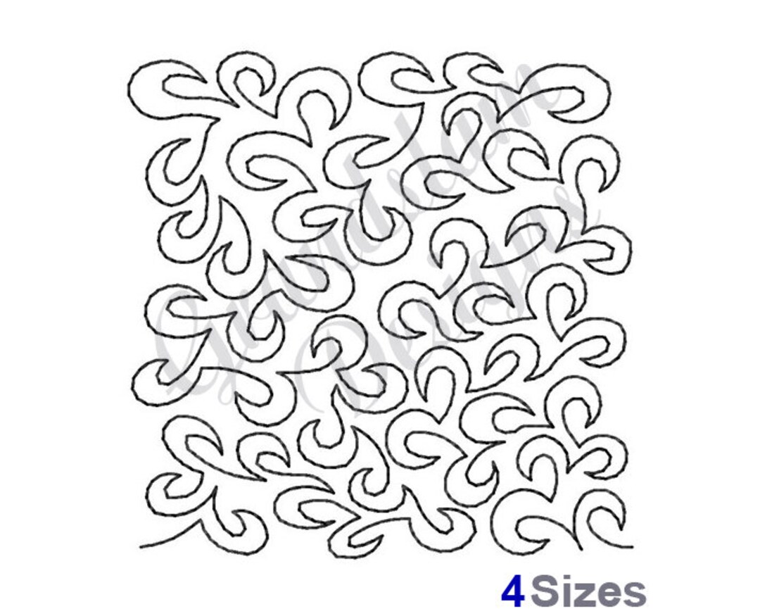 Hook Stipple Quilt - Machine Embroidery Design, Embroidery Designs ...