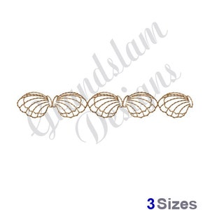 Shell Line Border - Machine Embroidery Design - Etsy