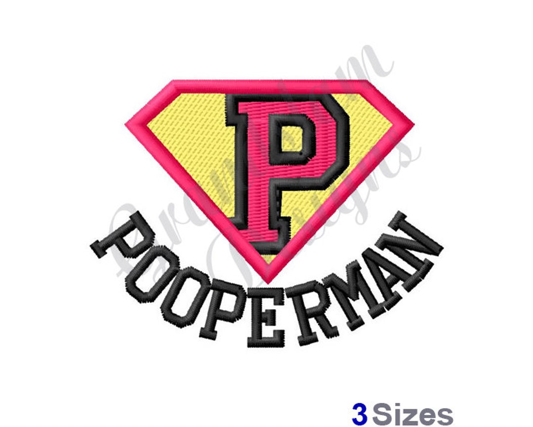 Pooperman - Toilet Paper Embroidery Design - Etsy