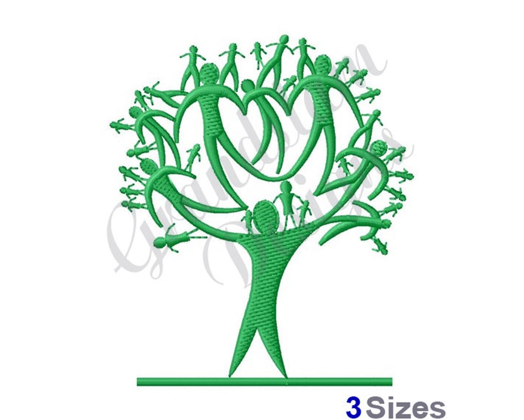 Family Tree - Machine Embroidery Design, Embroidery Designs, Machine ...
