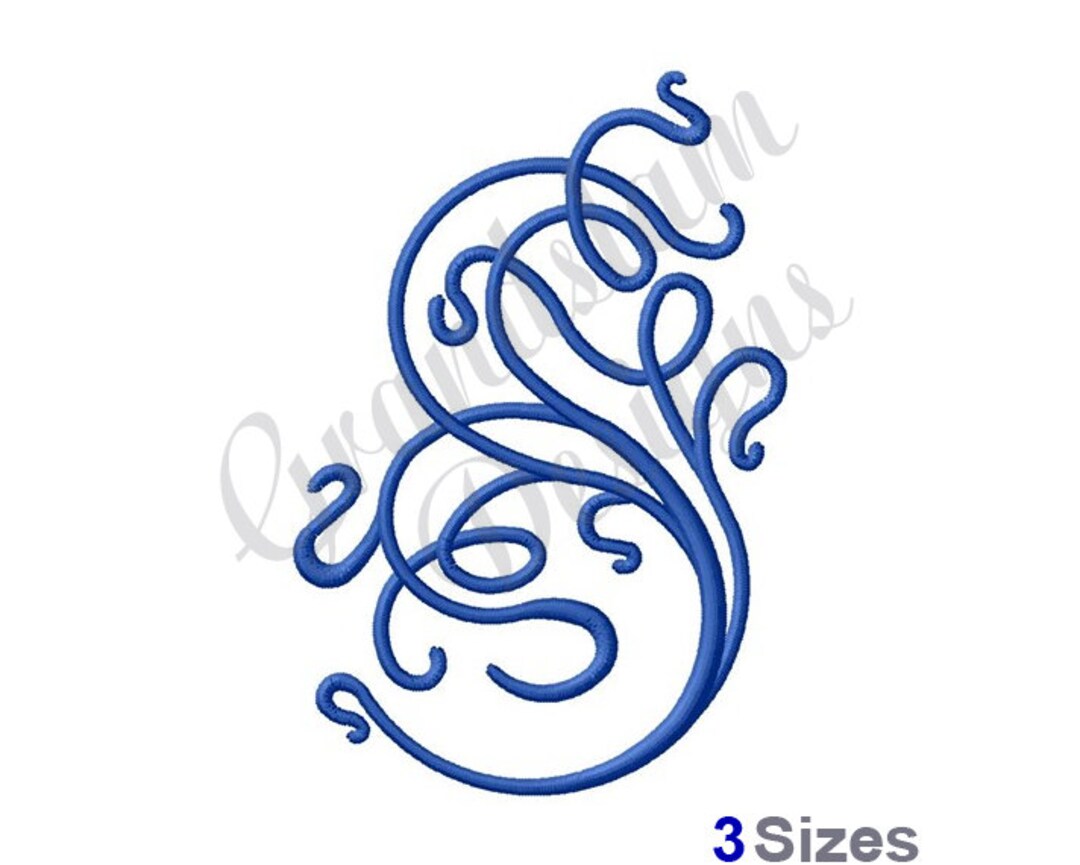 Blue Curls - Machine Embroidery Design, Embroidery Designs, Machine ...