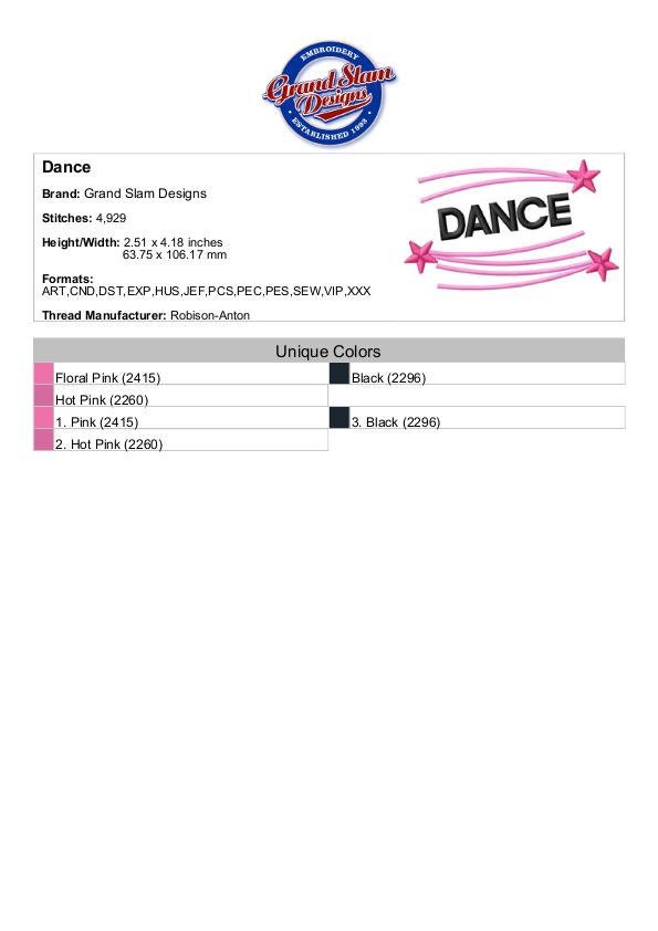 Dance - Machine Embroidery Design, Embroidery Designs, Machine ...
