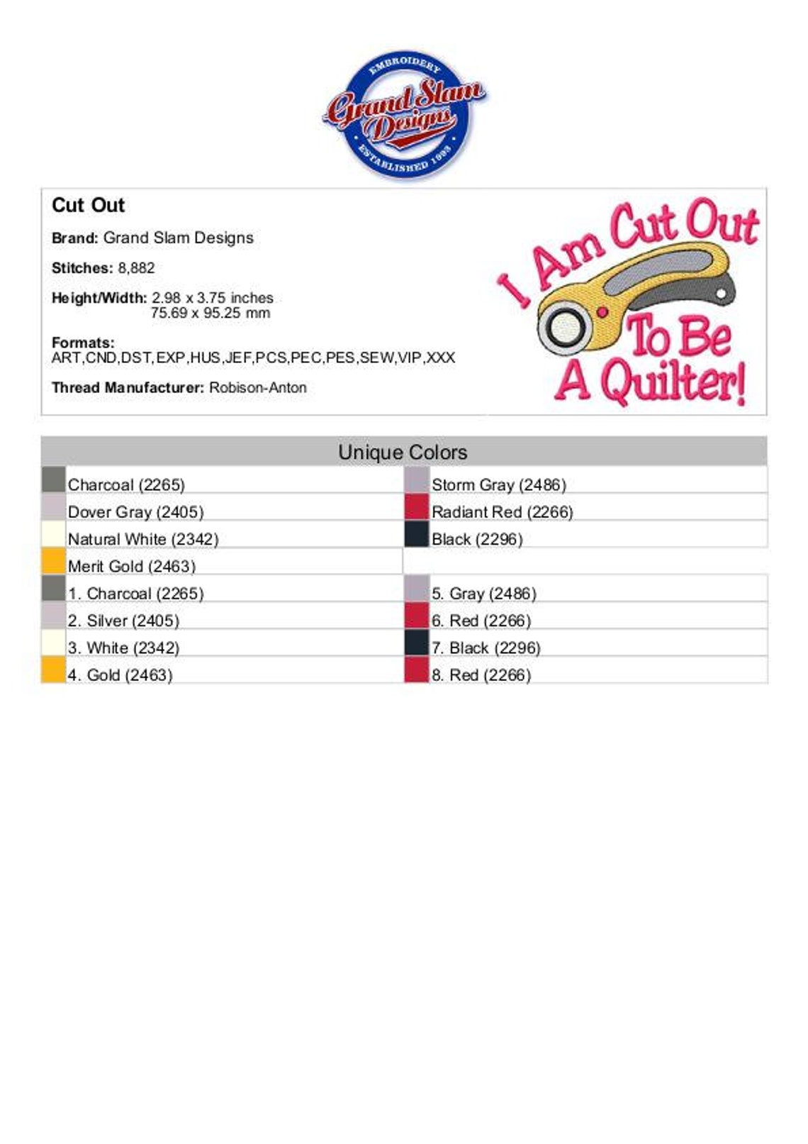 Rotary Cutter - Machine Embroidery Design, Embroidery Designs, Machine ...