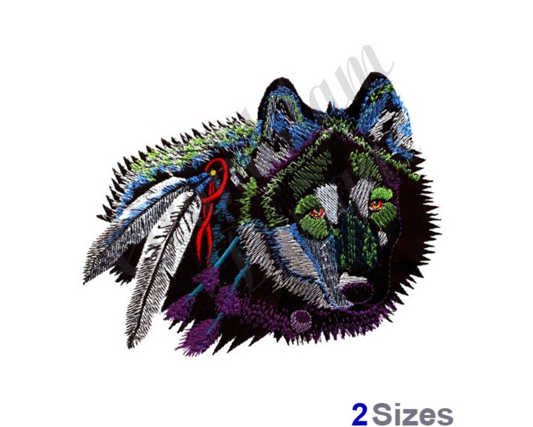 Wolf - Machine Embroidery Design - Etsy