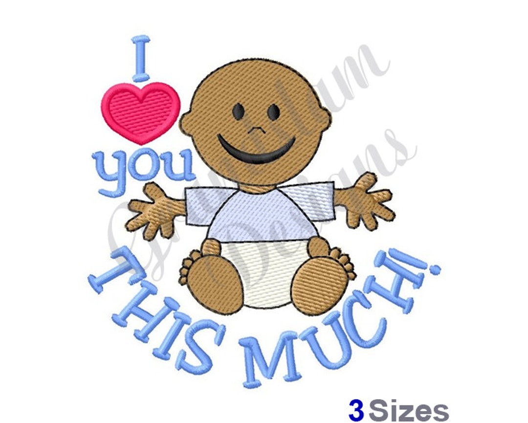 Love You Baby Boy Machine Embroidery Design, Embroidery Designs ...