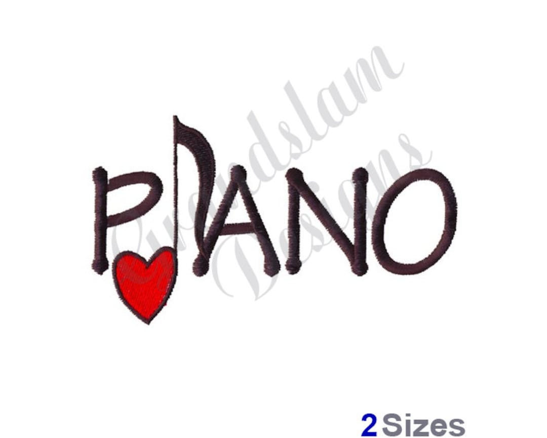 Piano - Machine Embroidery Design, Embroidery Designs, Machine ...