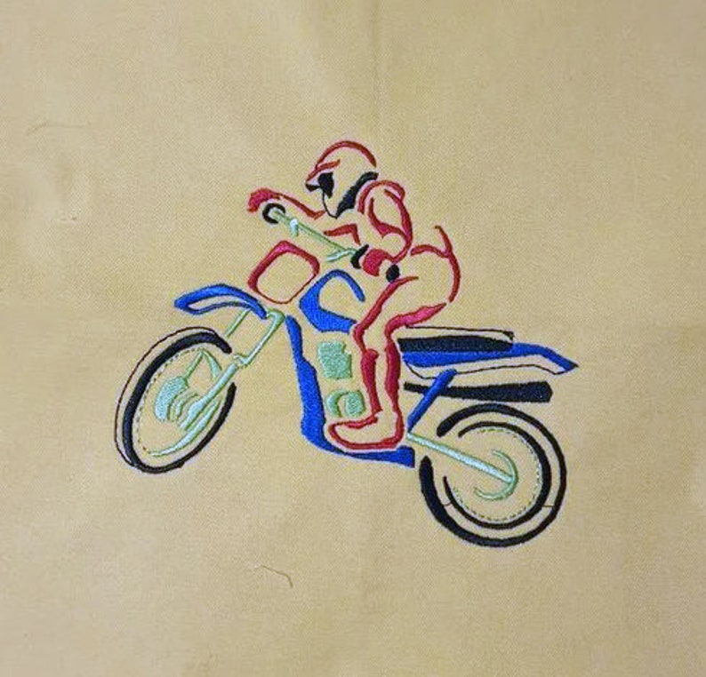 Abstract Motorcycle Machine Embroidery Design Embroidery - Etsy