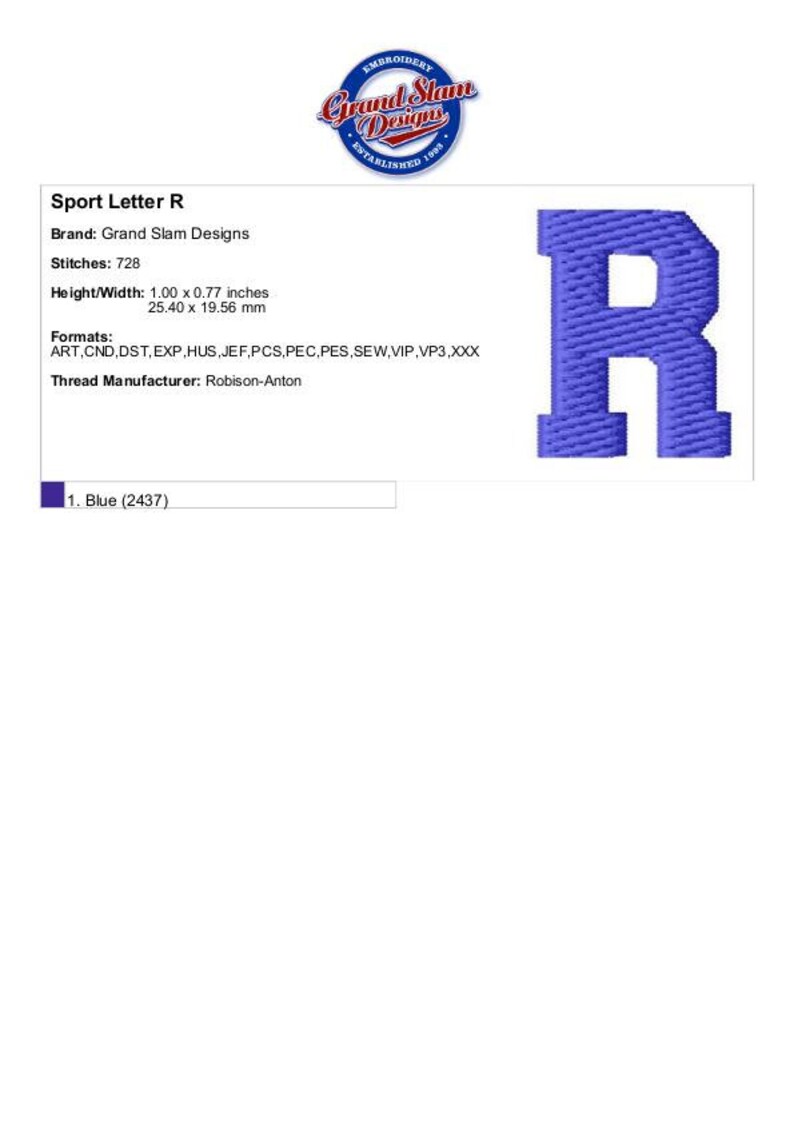 Sport Letter R Machine Embroidery Design - Etsy