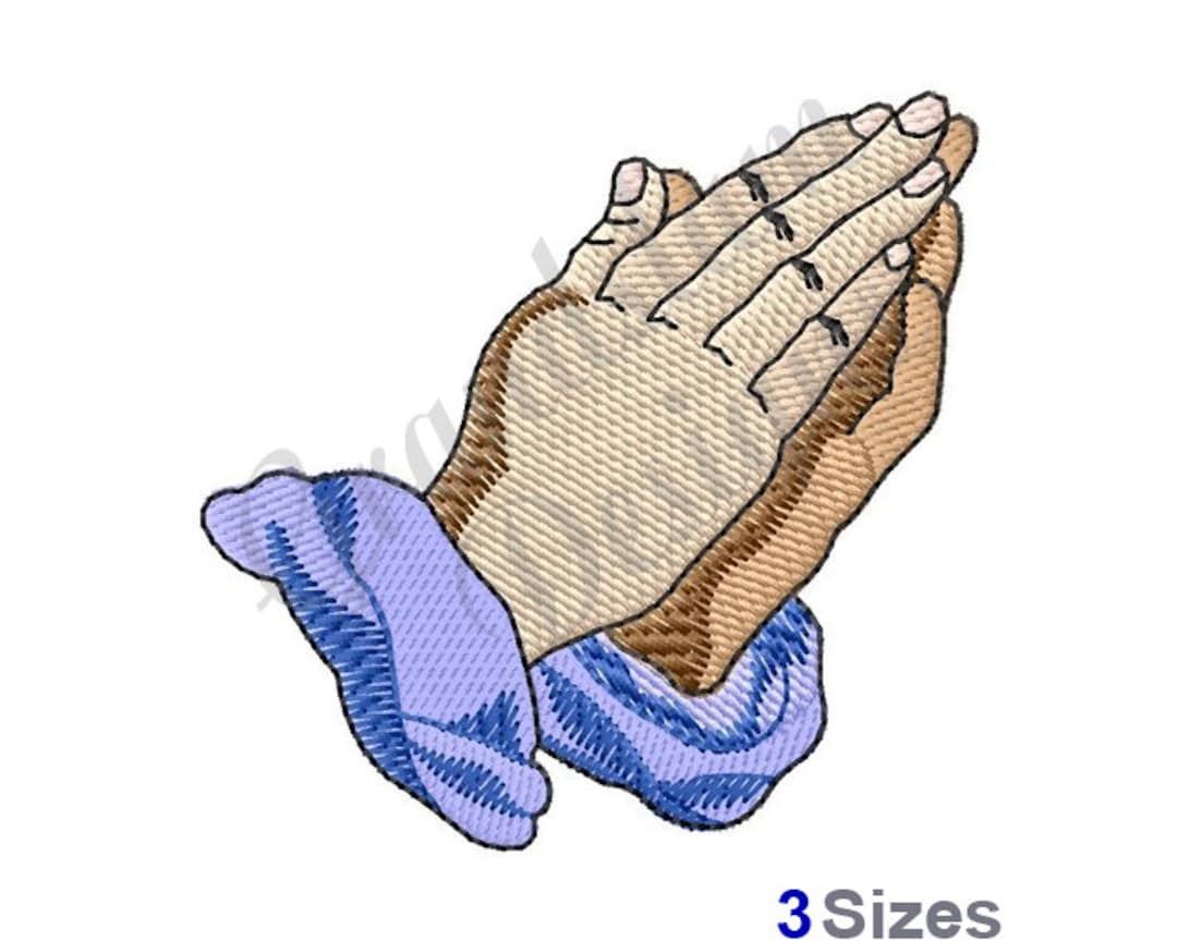 Praying Hands - Machine Embroidery Design, Embroidery Designs, Machine ...