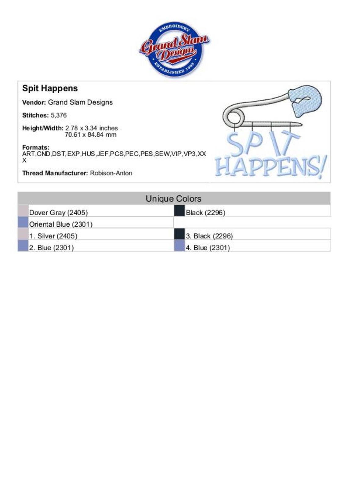 Spit Happens Baby Clothes Pin- Machine Embroidery Design - Etsy