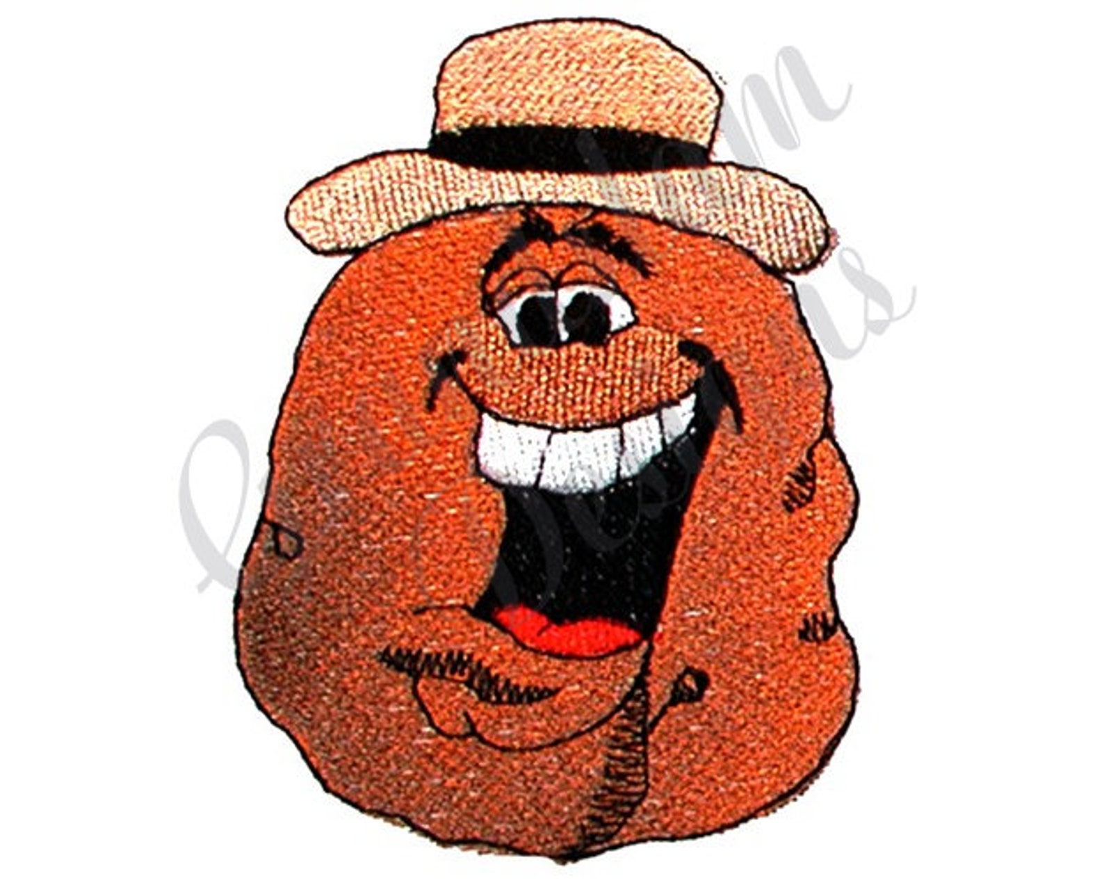 Potato Face Cartoon - Machine Embroidery Design, Embroidery Designs ...