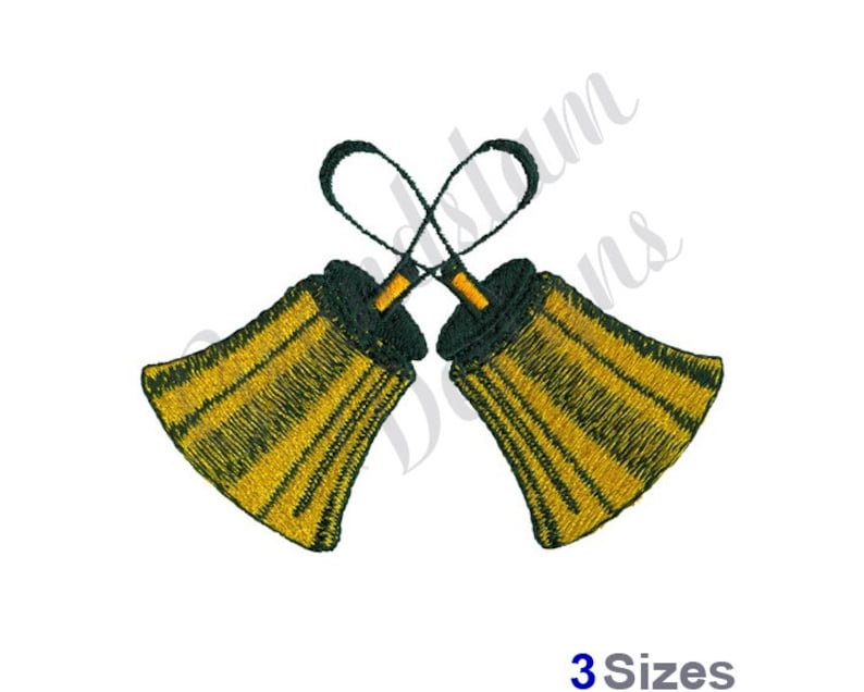 Crossed Handbells Machine Embroidery Design, Embroidery Designs ...