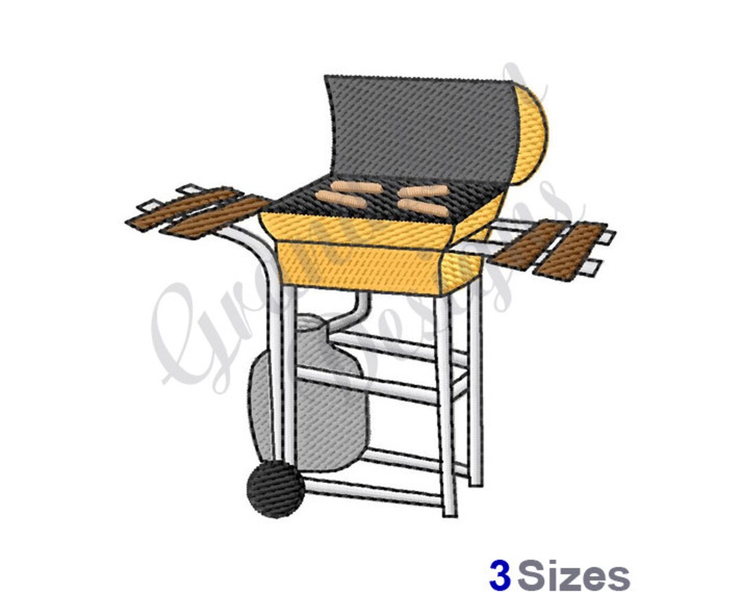Gas Grill - Machine Embroidery Design - Etsy