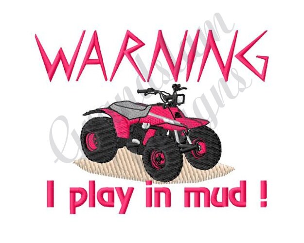 ATV Four Wheeler - Machine Embroidery Design - Etsy